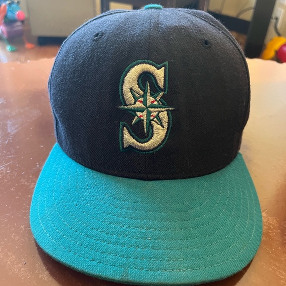 Vintage | Accessories | Vintage Seattle Mariners Fitted Cap | Poshmark